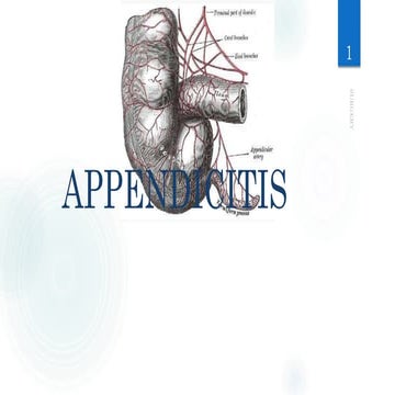 Appendicitis Presentation By Danso Jephthah Kwasi | DOCX