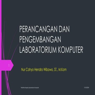 PERANCANGAN DAN PENGEMBANGAN LABORATORIUM KOMPUTER | PDF