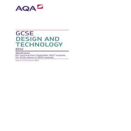 AQA Specification | PDF