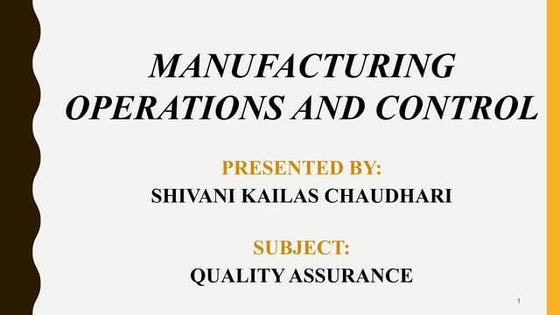 Good Automated Manufacturing Practices | PPT