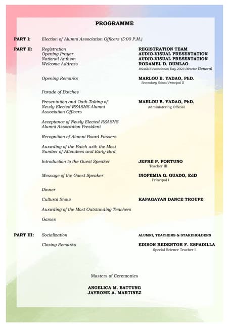 15th WMSU Founding Anniversary | PPT