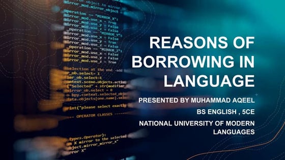Borrowing and its types | PPTX