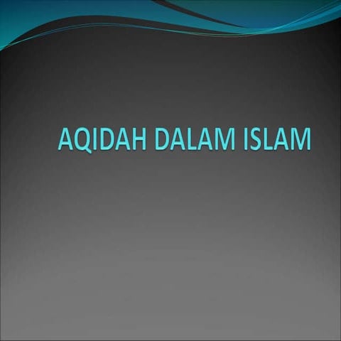 Aqidah dalam islam.ppt