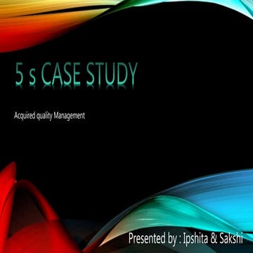5 S introduction and case study | PPTX