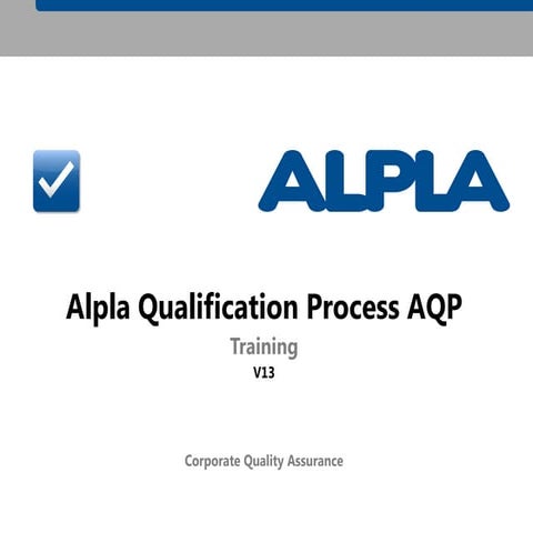 AQP Training presentation definitions... | PPTX