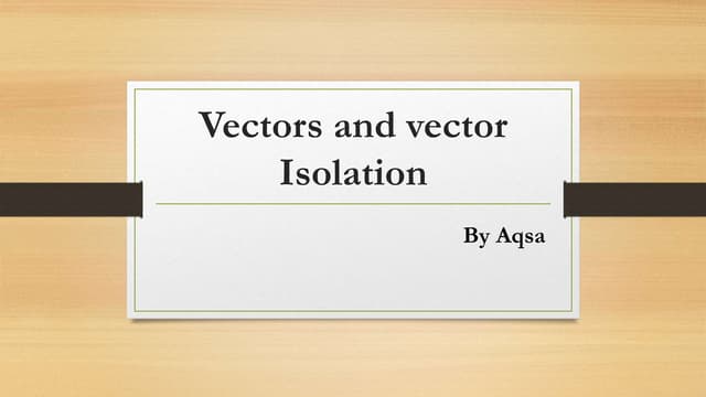 Introduction to Expression vectors.pptx