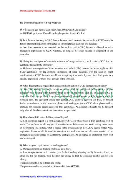 Ccic certificate | PDF