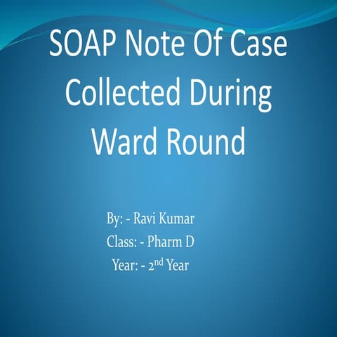 Case presentation hiv 1 male | PPTX