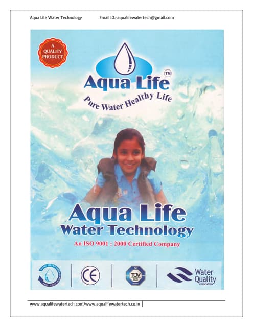 Aqua Life Water Technology presentations