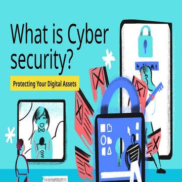 Aqua Blue Illustrative What is Cyber Security Presentation.pptx
