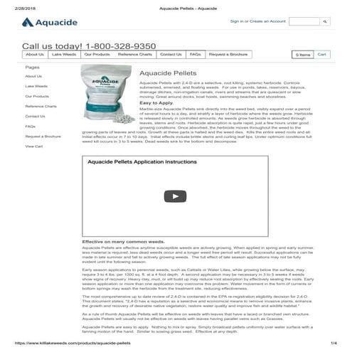 Aquacide pellets effective on many common weeds | PDF