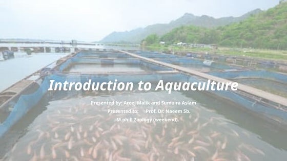 Types of Aquaculture practices | PPTX