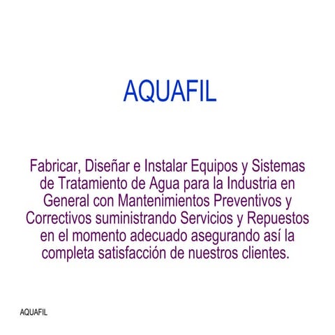 Aquafil | PPT