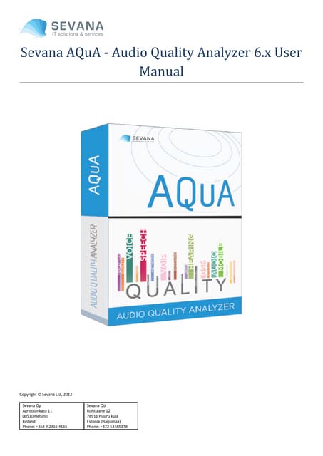 Sevana aqua | PDF