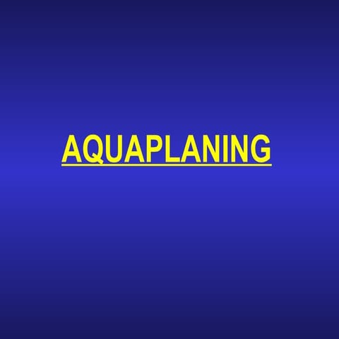 What is aqua planning in aviation industry.ppt