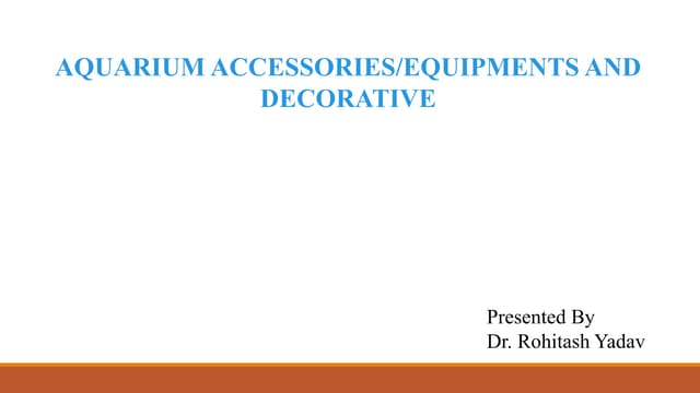 Ornamental fish culture | PPT