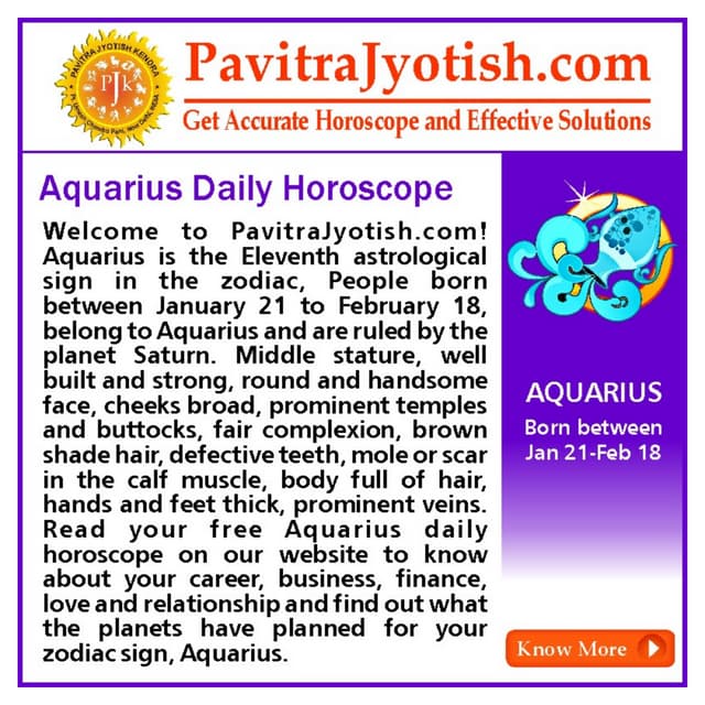 Aquarius Daily Horoscope | PDF