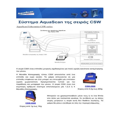 Aqua scan systems csw series - 17.11.01