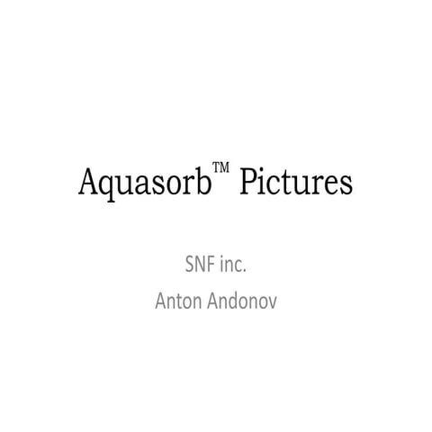 Aquasorb pictures | PPT