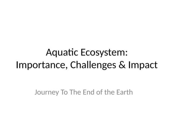 Human activities and impact on environment | PPT