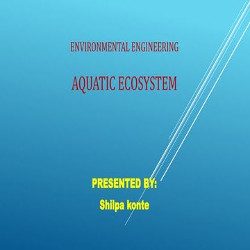 Similarities and Differences between Aquatic and Terrestrial ecosystems ...