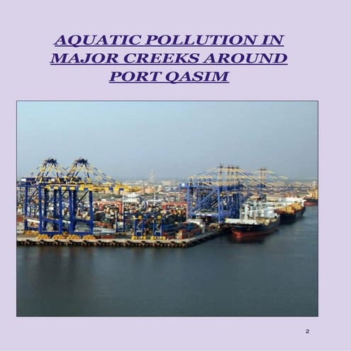 Aquatic pollution in port qasim creeks | PDF