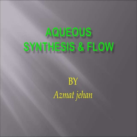 Production and flow of aqueous humor | PPTX