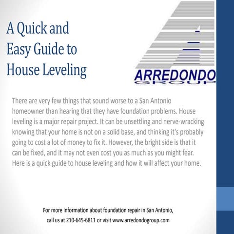 A Quick and Easy Guide to House Leveling | PPT