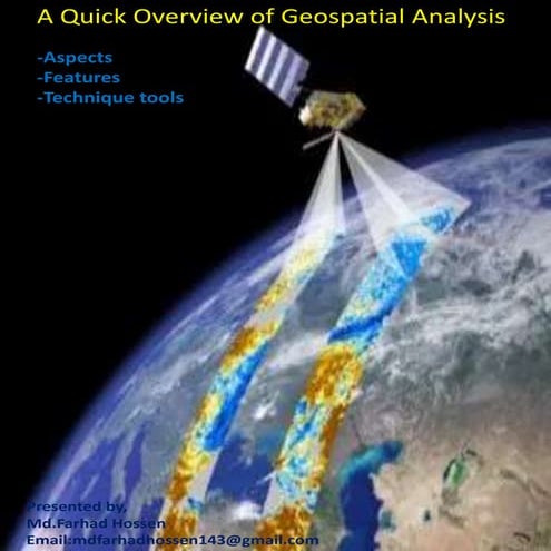Geospatial Technology Concept Techniques And Its Components Pptx
