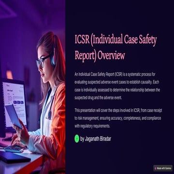 A quick overview of ICSR processi icsr icsr | PDF