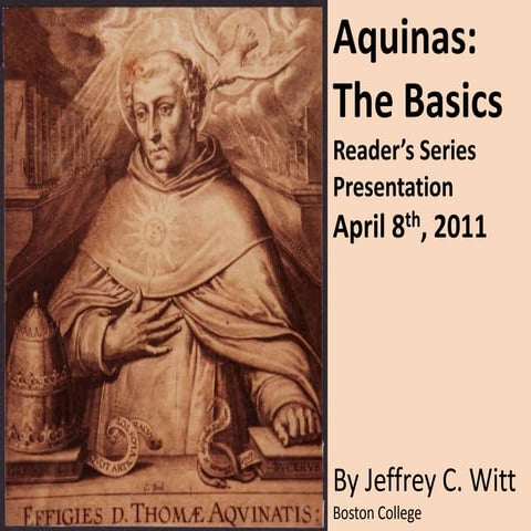 Aquinas readersseriestalk | PPT