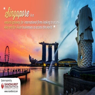 A Quotography on the Business Importance of Singapore | PPT
