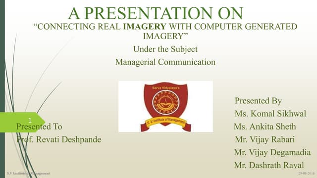 Computer Generated Imagery (CGI) | PPTX