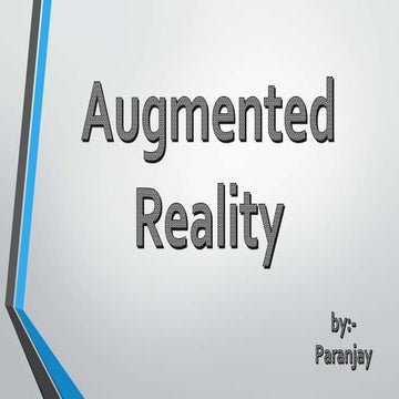 Augmented Reality | PPTX