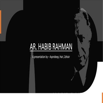 Ar.Habib Rahman | PDF