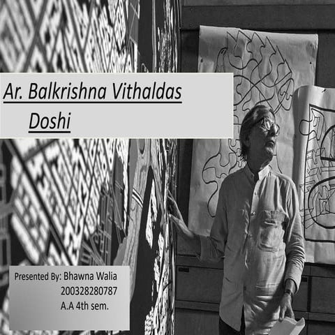 SANGATH - B.V DOSHI - AHMEDABAD - ARCHITECT OFFICE | PPTX