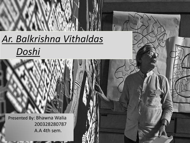 SANGATH - B.V DOSHI - AHMEDABAD - ARCHITECT OFFICE | PPTX