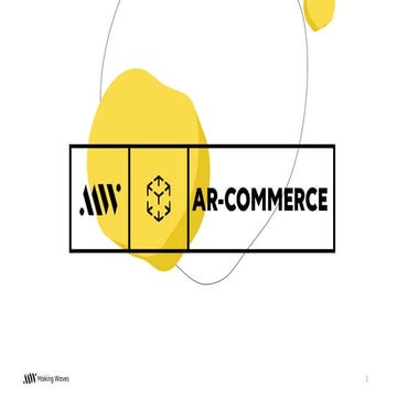 AR-commerce - Making Waves | PPT
