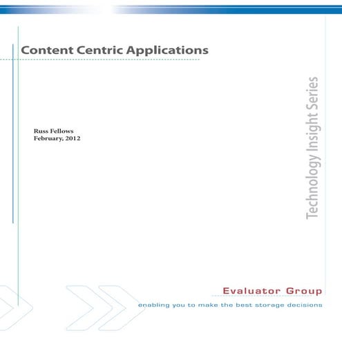 Content Centric Applications | PDF
