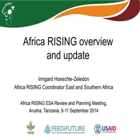 Africa RISING overview and update | PPT