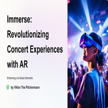 AR Events Pitch Deck Template by viktor the pitchermann | PDF