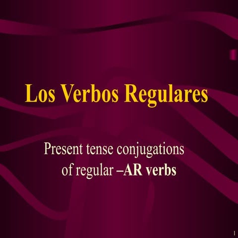 Ar verbs- | PPT
