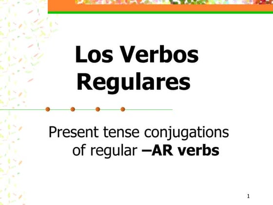 Ar verbs conjugation and practice | PPT