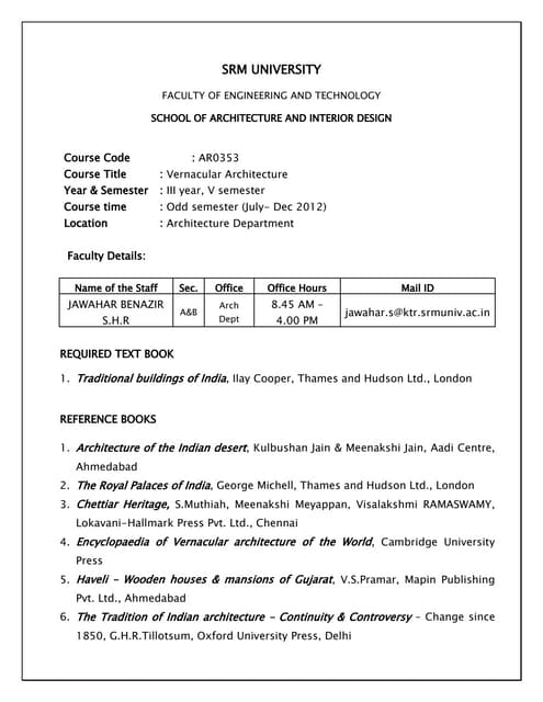VERNACULAR ARCHITECTURE- Kuchcha,pukka, semi pukka houses | PDF