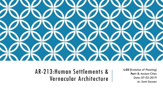 evolution of human settlements | PPT