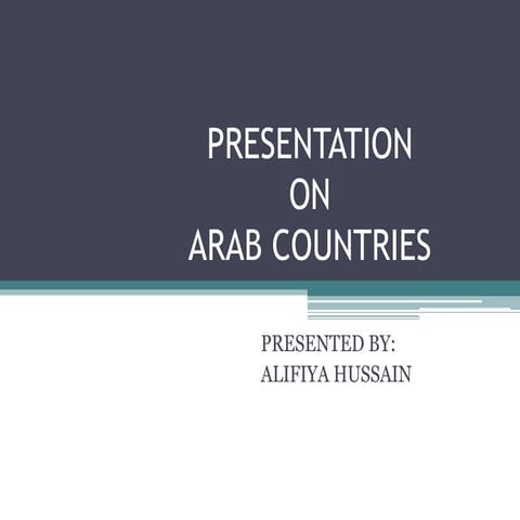 Arab countries | PPTX