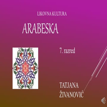 Arabeska | PPTX