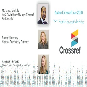 Crossref LIVE Arabic | PPT