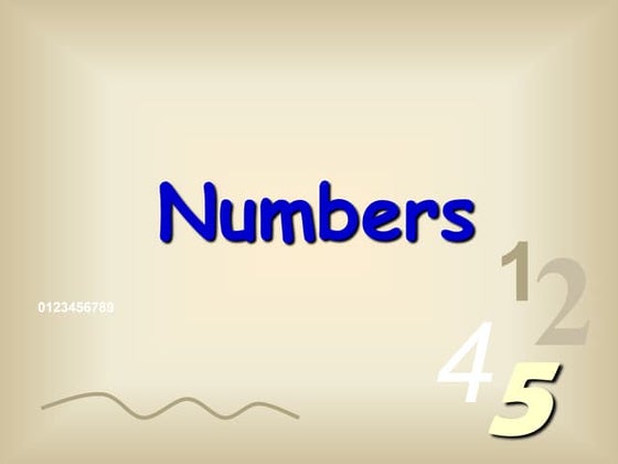 Numbers | PPT