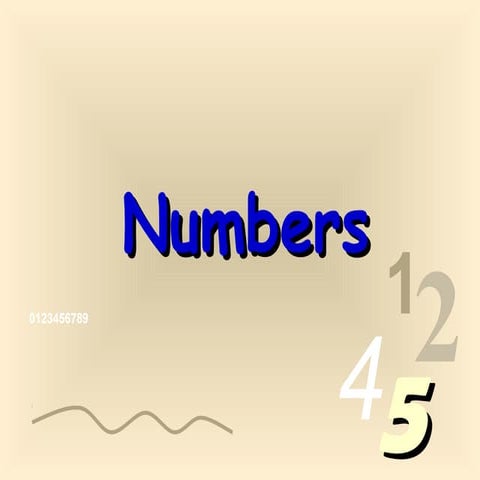 Arabic numbers | PPS